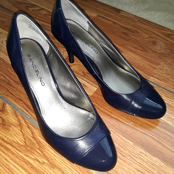 Bandolino | Shoes | Bandolino Blue Patent Leather Pumps Size 8 | Poshmark